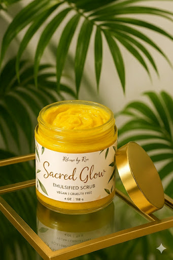 Turmeric Emulsified Sugar Scrub – Release by Rave LLC